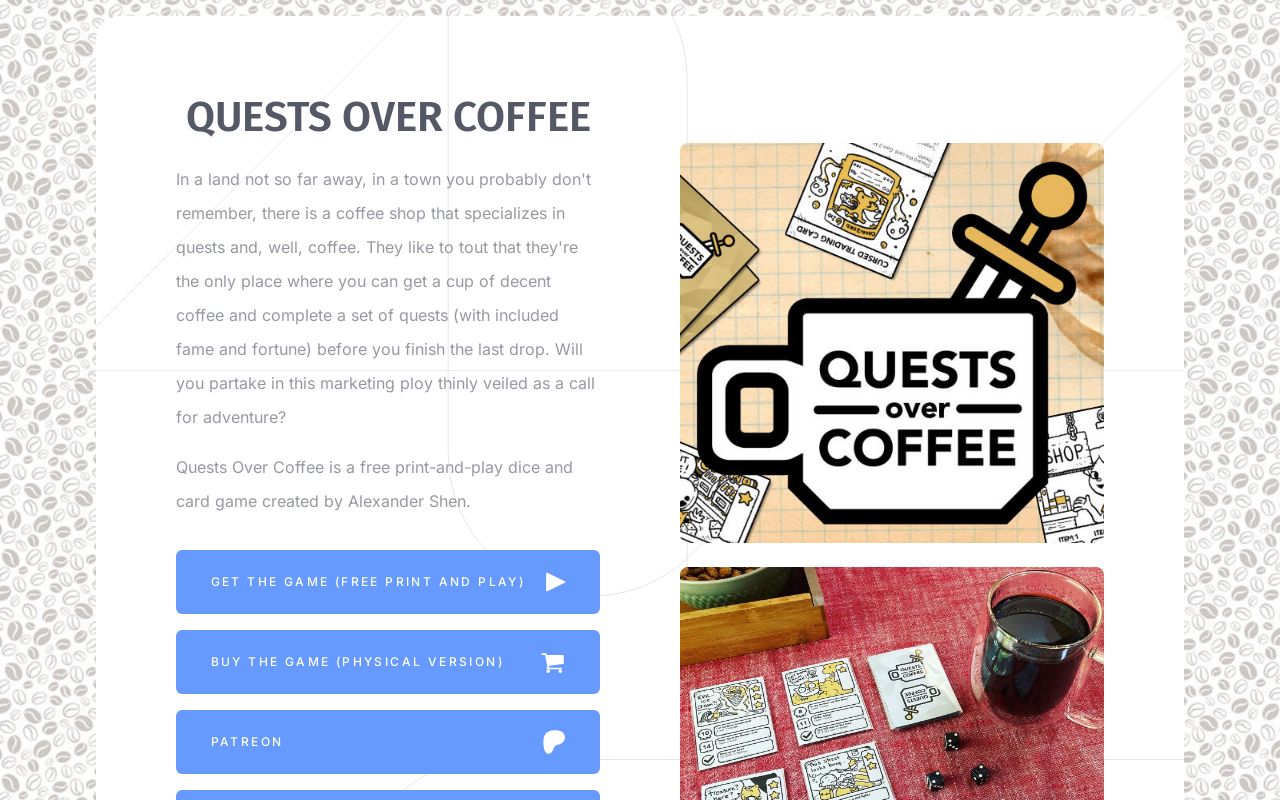 Quests Over Coffee